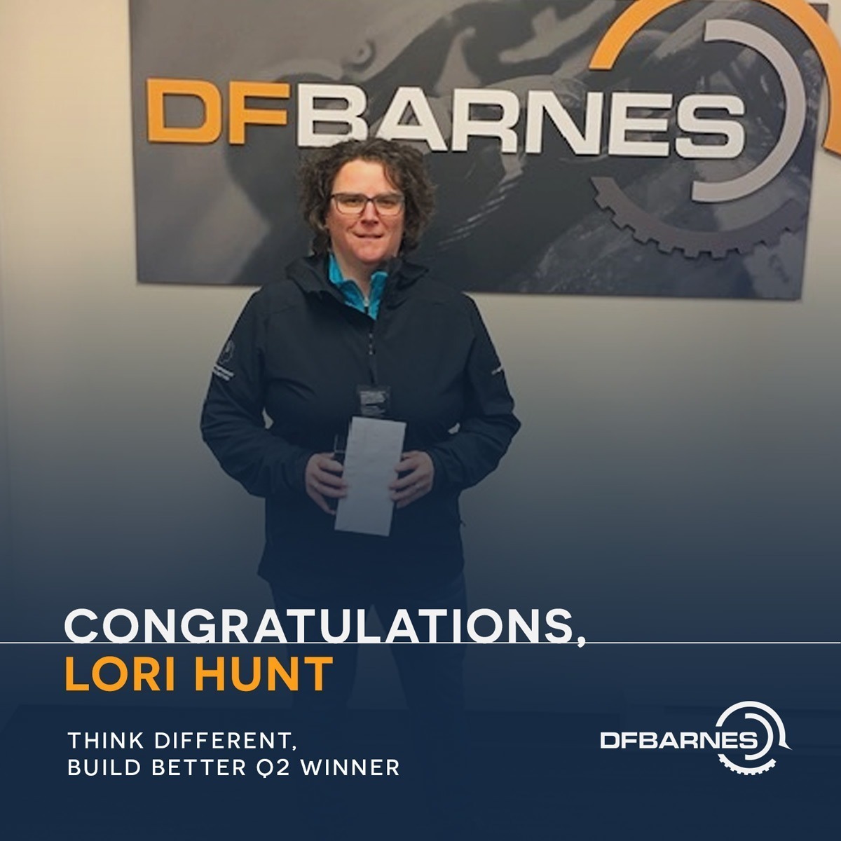 Q2 winner of the “Think Different, Build Better” award! - DF Barnes